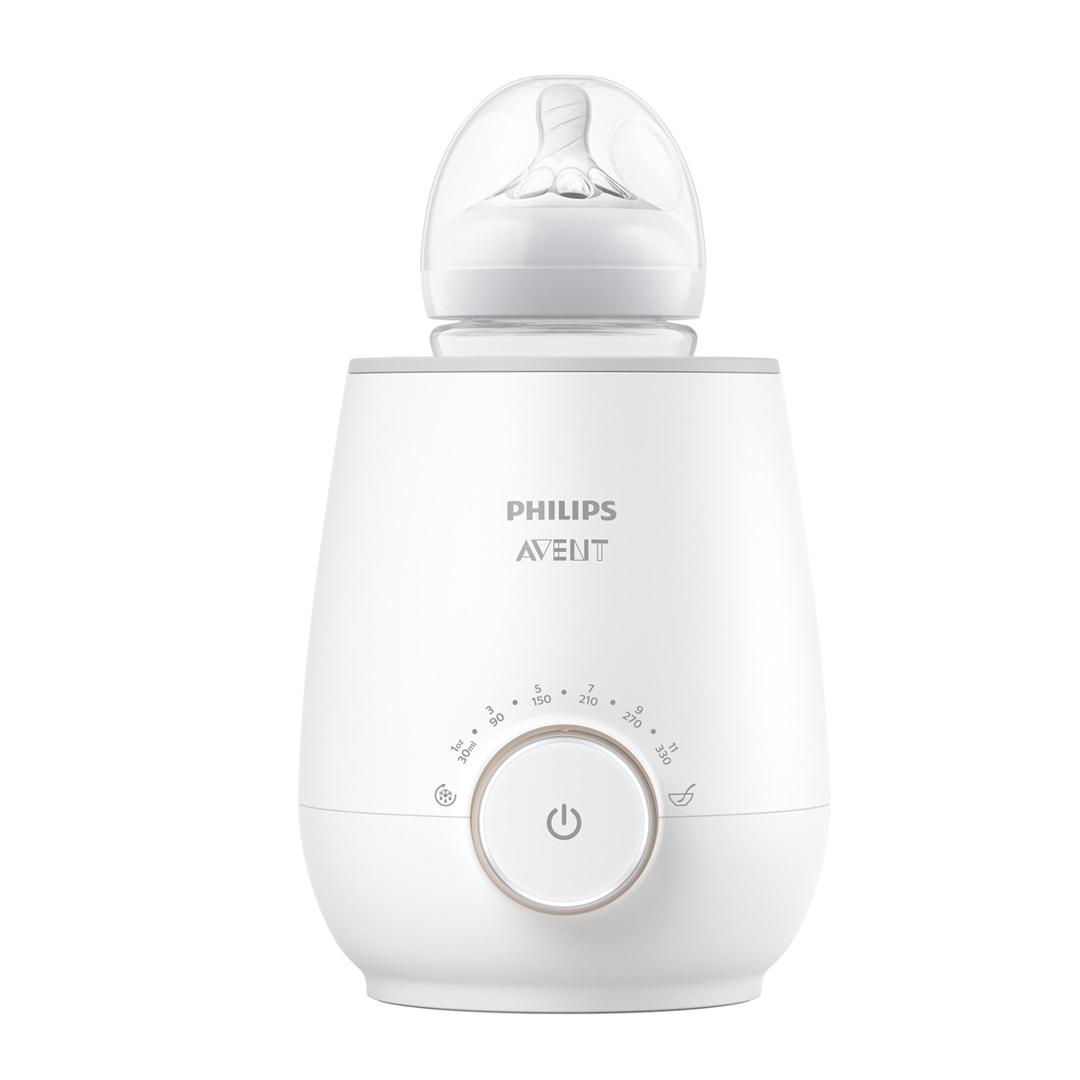 Philips Avent Fast Baby Bottle Warmer with Smart Temperature Control and Automatic Shut-Off - White