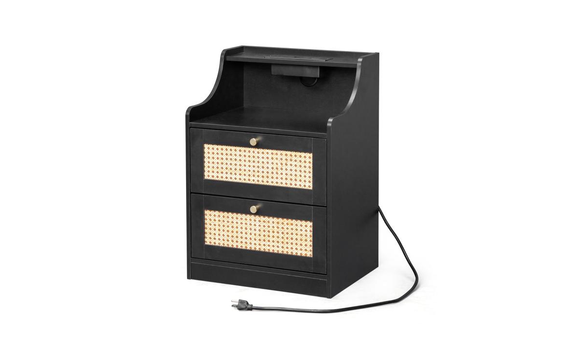 Click here for Slickblue Modern Nightstand for Bedroom Storage an... prices