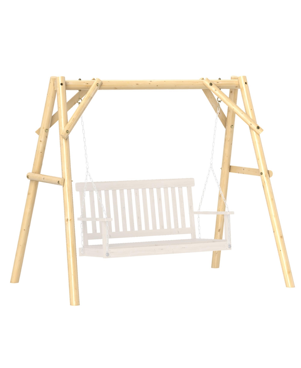 Click here for Outsunny 660lbs Porch Swing Frame  Swing Chair Sd... prices