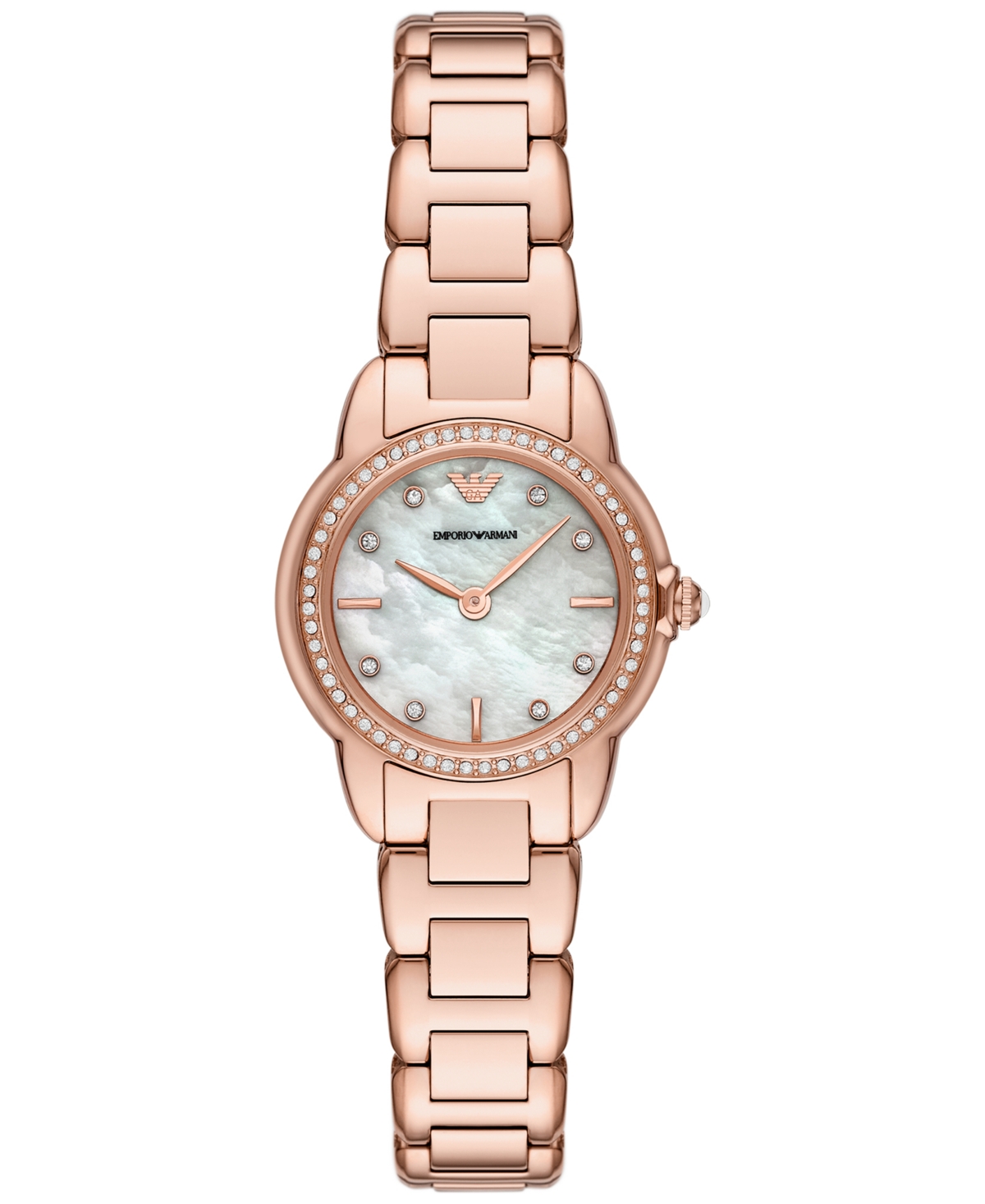 Click here for Emporio Armani Womens Rose Gold-Tone Stainless Ste... prices