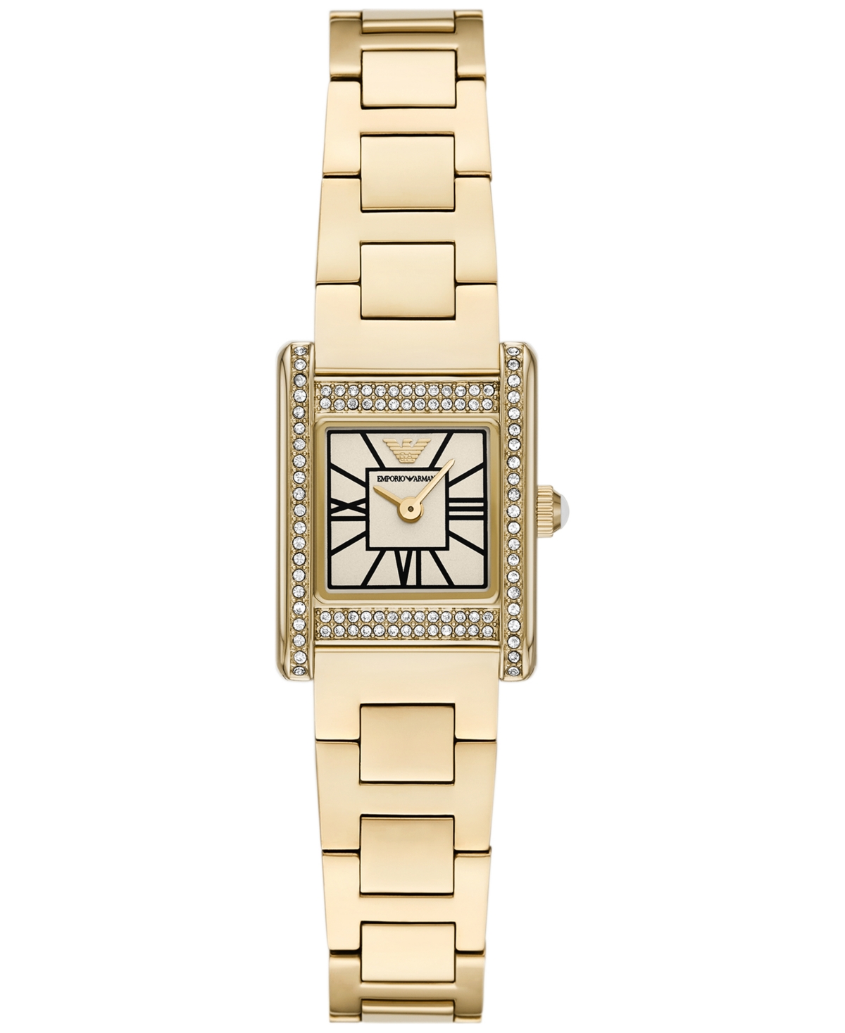 Emporio Armani Womens Gold-Tone Stainless Steel Bracelet Watch 20mm - Gold