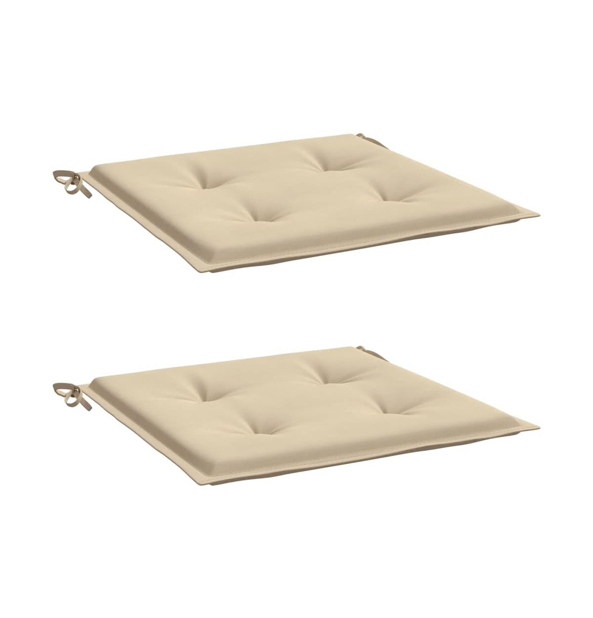 Click here for Garden Chair Cushions 2 pcs Beige 19.7x19.7x1.6 Ox... prices