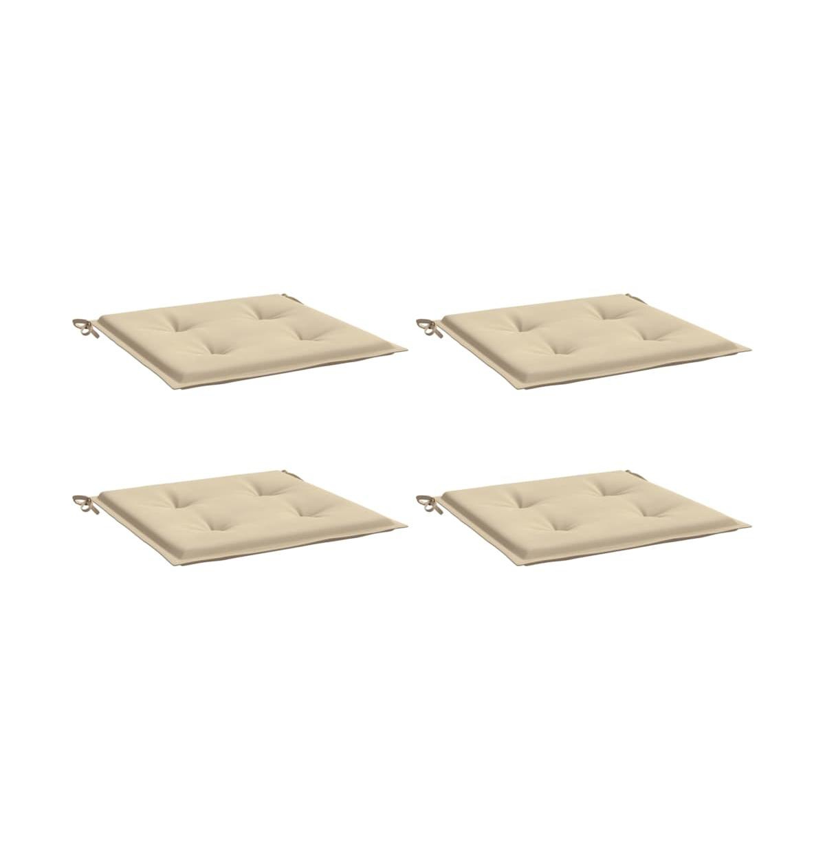 Click here for Garden Chair Cushions 4 pcs Beige 19.7x19.7x1.6 Ox... prices