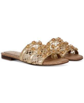 Sam Edelman Women's Blaire Embellished Flat Sandals - Macy's