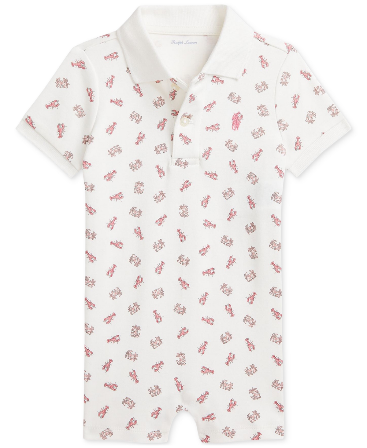 Polo Ralph Lauren Baby Boys Printed Cotton Shortall - Multi