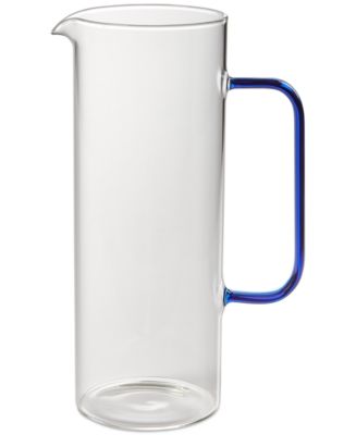 The Cellar Blue Handle Glass Pitcher, Exclusively at Macy's - Macy's