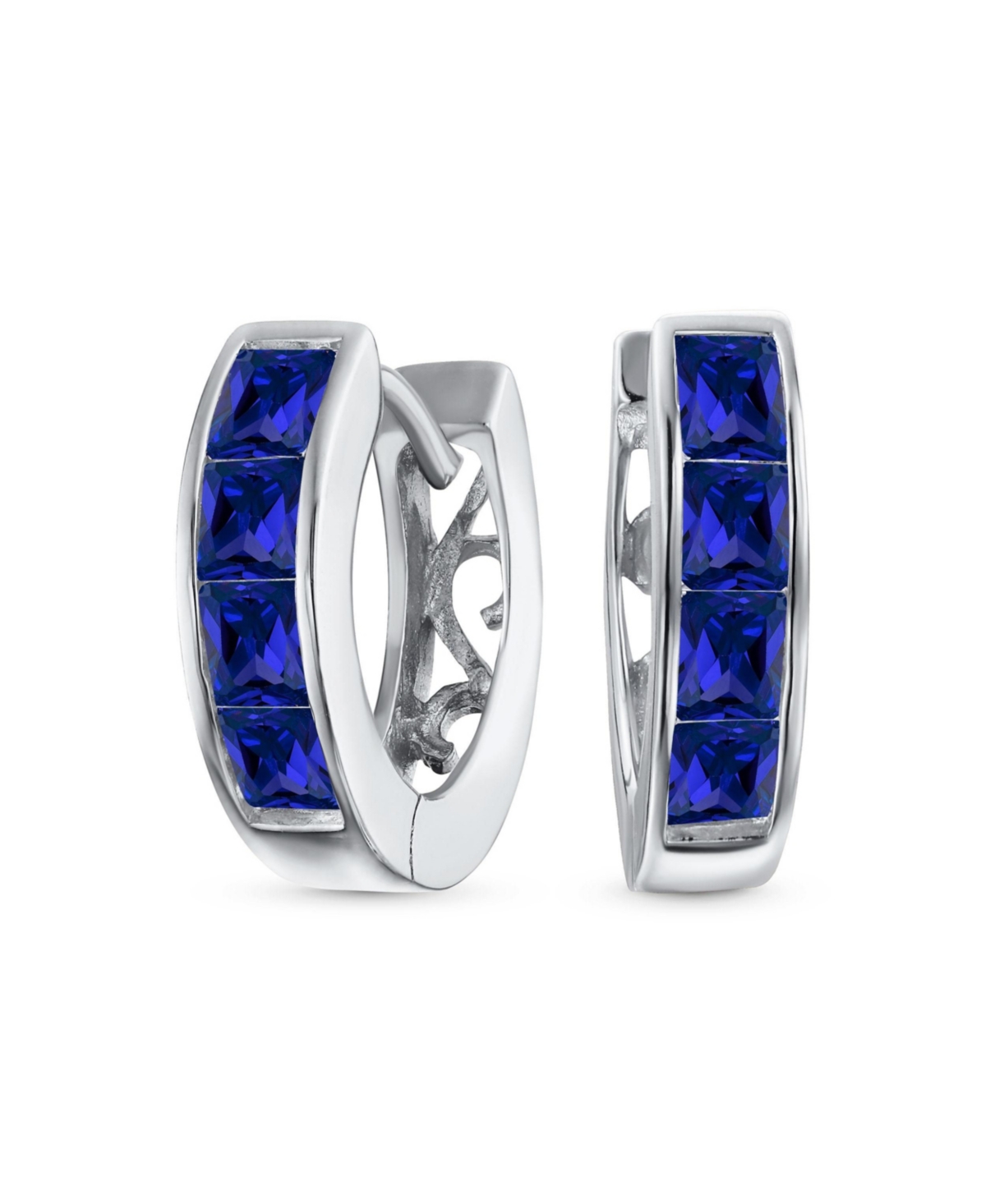 Click here for Bling Jewelry Small Cz Hoop Earrings in Gold-Plate... prices
