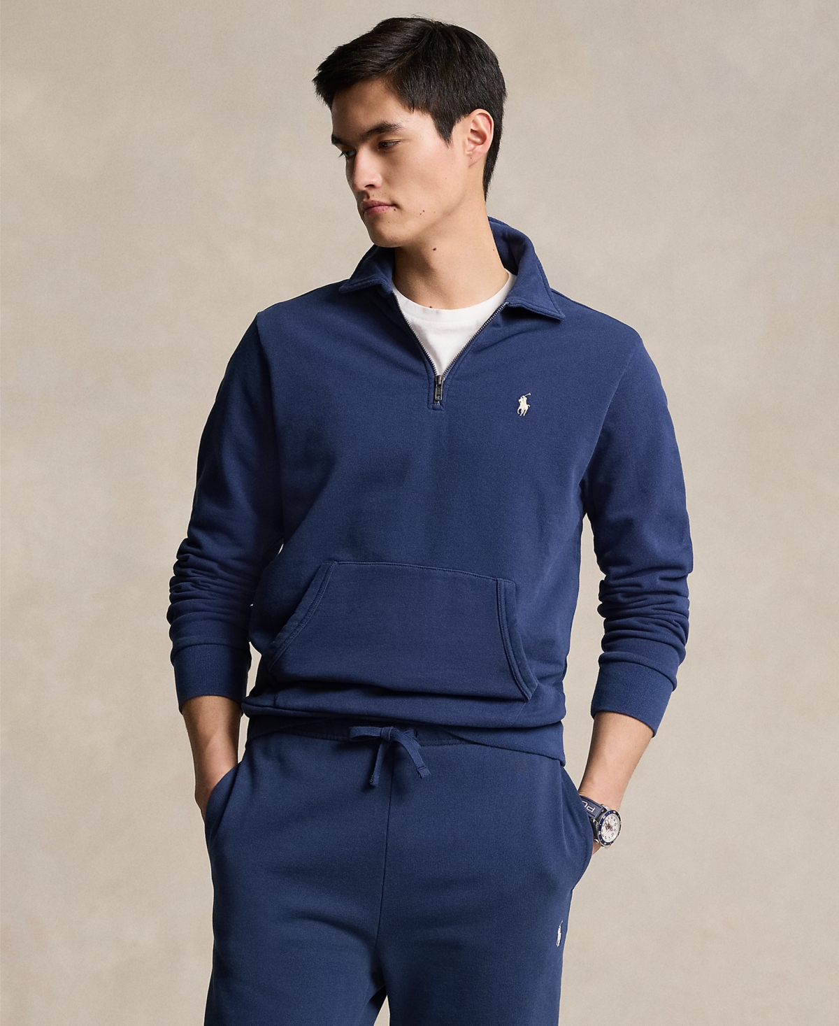 Click here for Polo Ralph Lauren Mens Loopback Fleece Quarter-Zip... prices