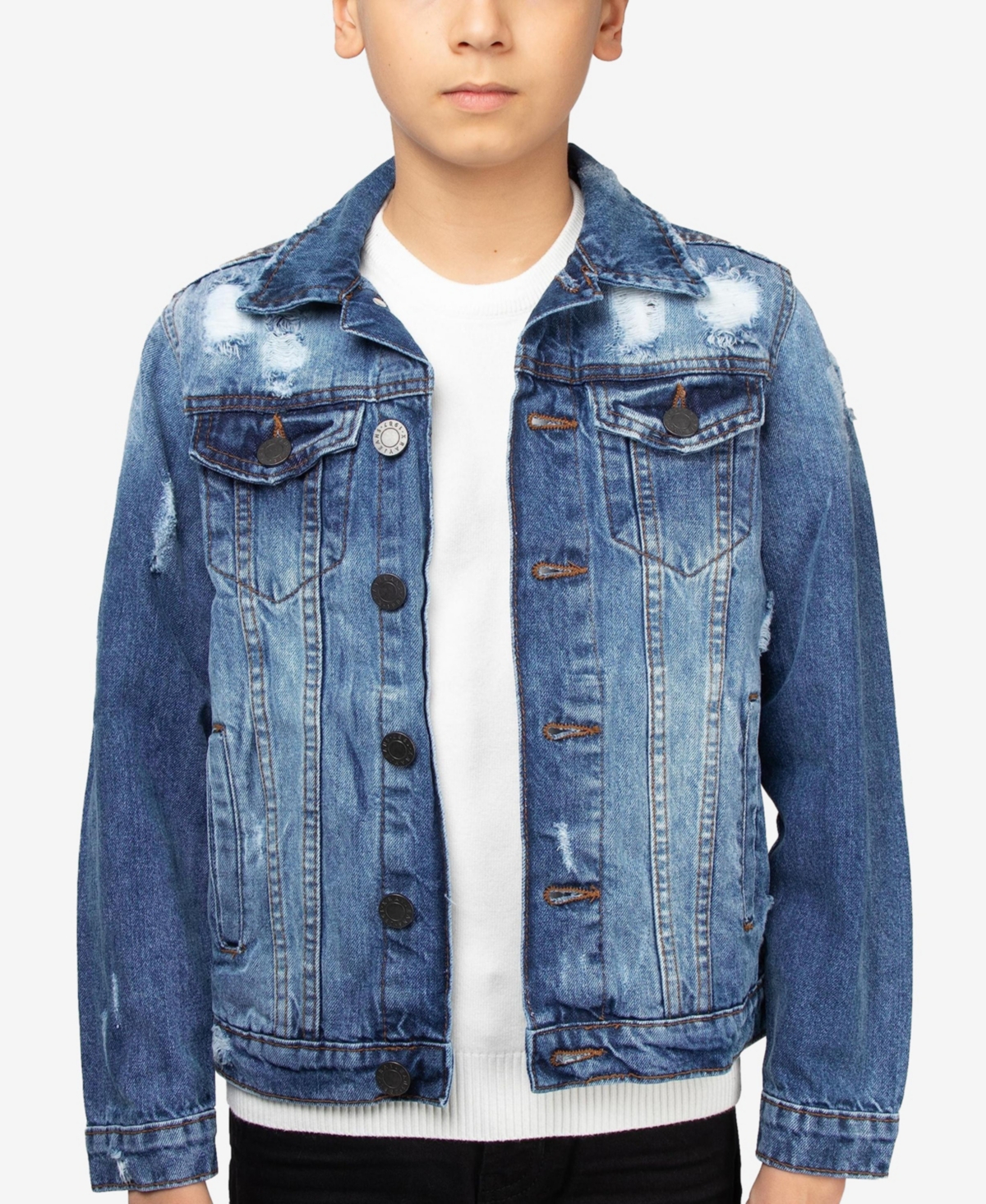Click here for Xray Boys 8 - 20 Trucker Denim Jacket - Medium blu... prices