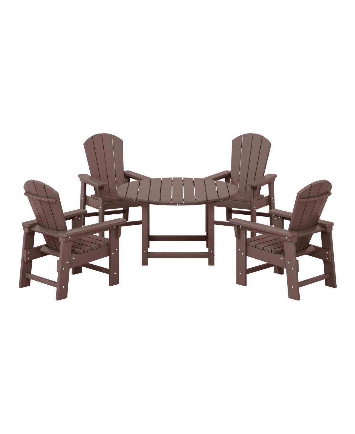 Click here for Kids 5-Piece Hdpe Outdoor Patio Round Dining Table... prices