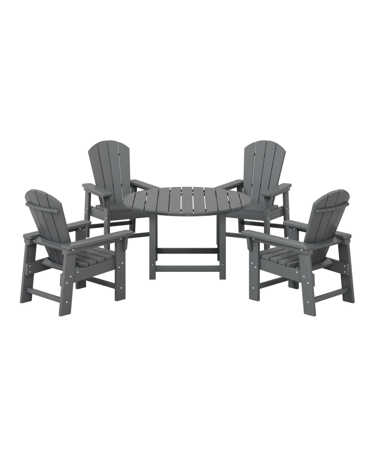 Click here for Kids 5-Piece Hdpe Outdoor Patio Round Dining Table... prices