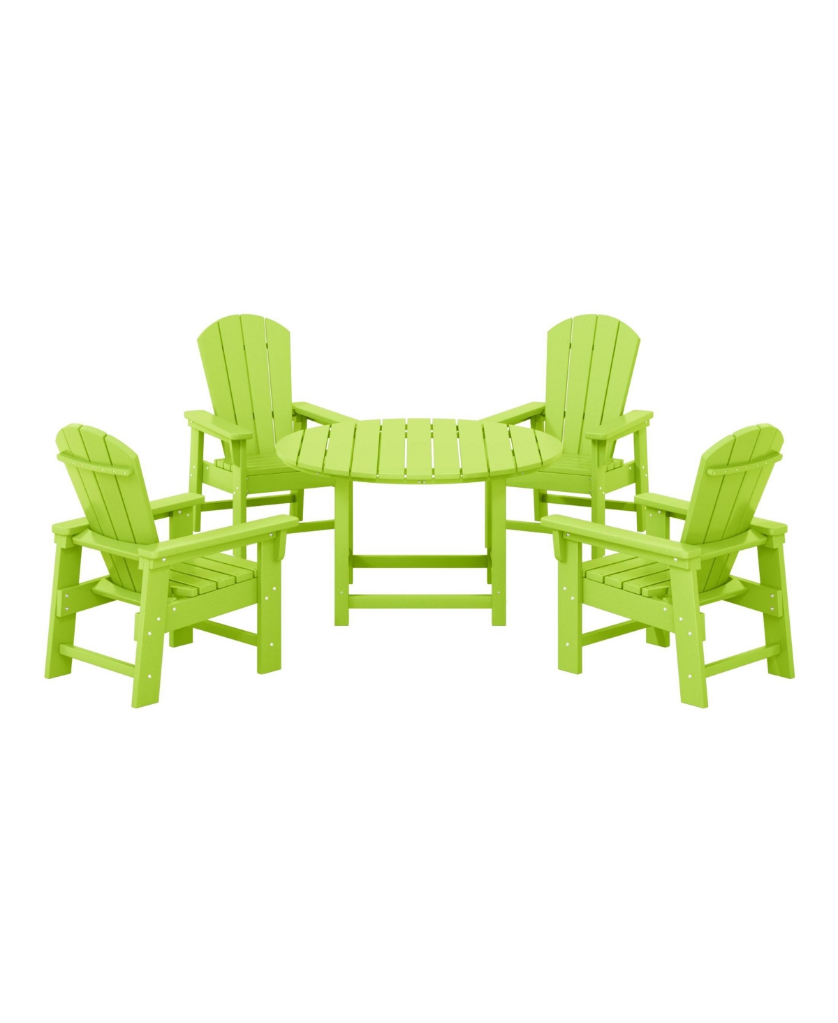 Click here for Kids 5-Piece Hdpe Outdoor Patio Round Dining Table... prices