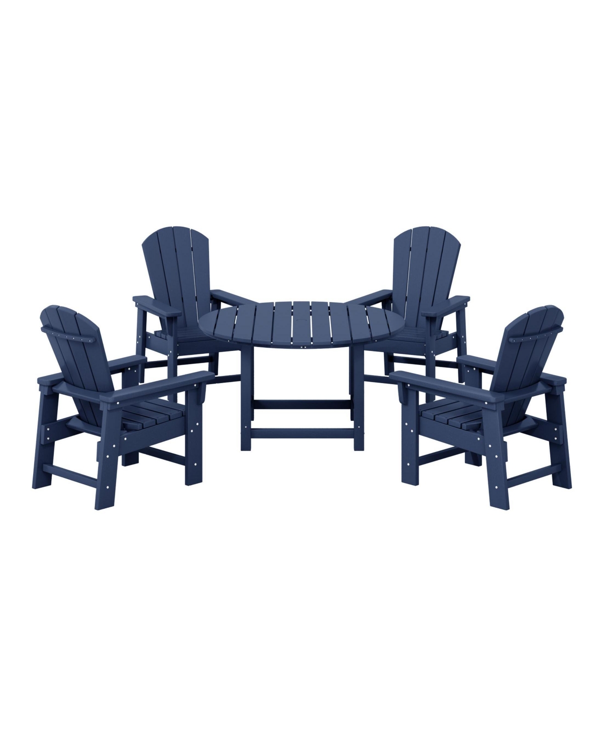 Click here for Kids 5-Piece Hdpe Outdoor Patio Round Dining Table... prices