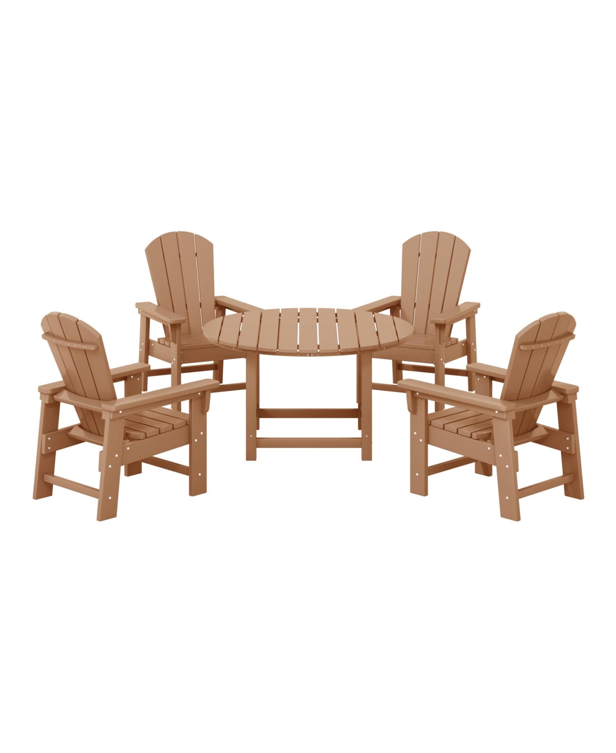 Click here for Kids 5-Piece Hdpe Outdoor Patio Round Dining Table... prices