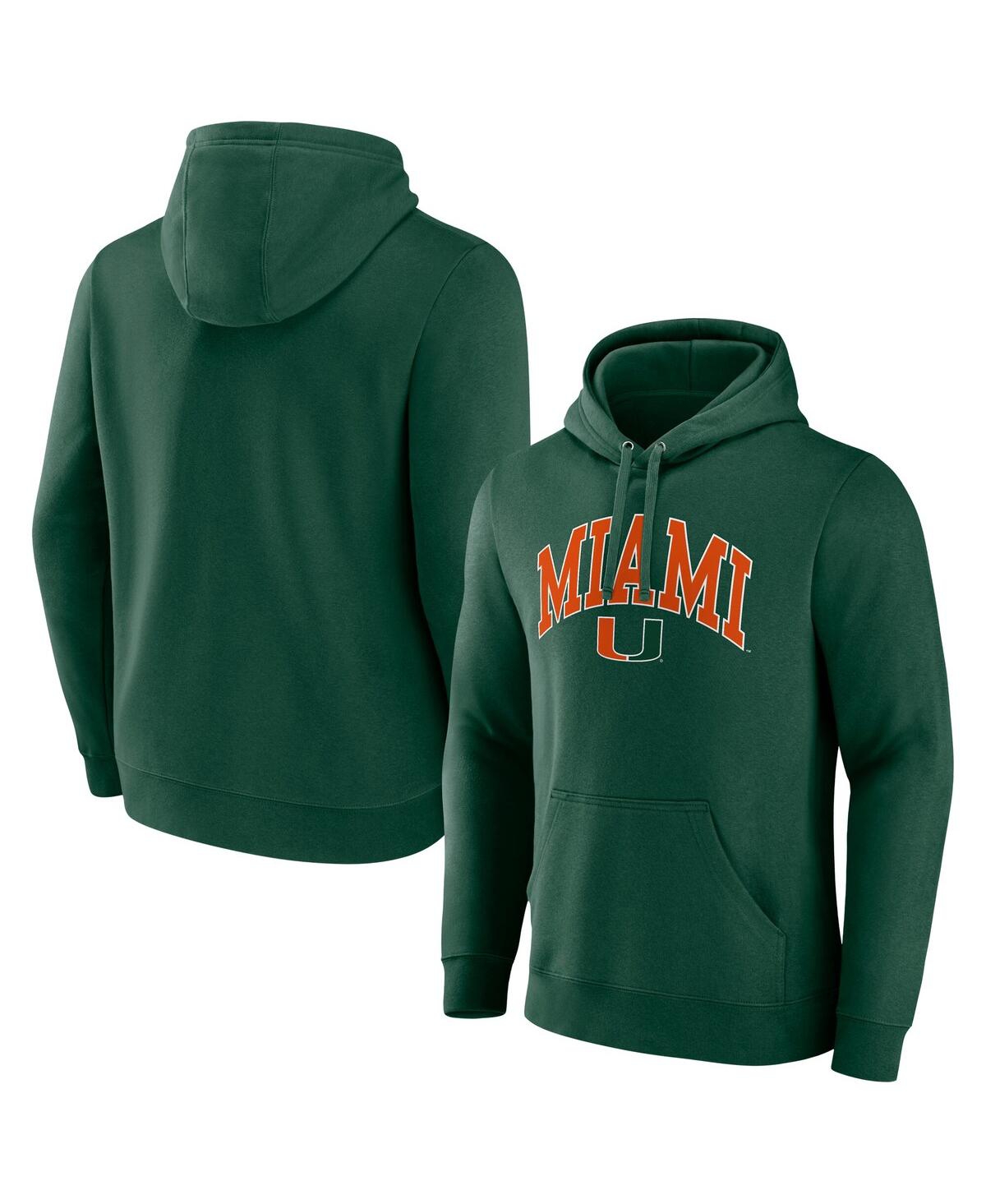 Click here for Fanatics Mens Green Miami Hurricanes Arched Logo P... prices