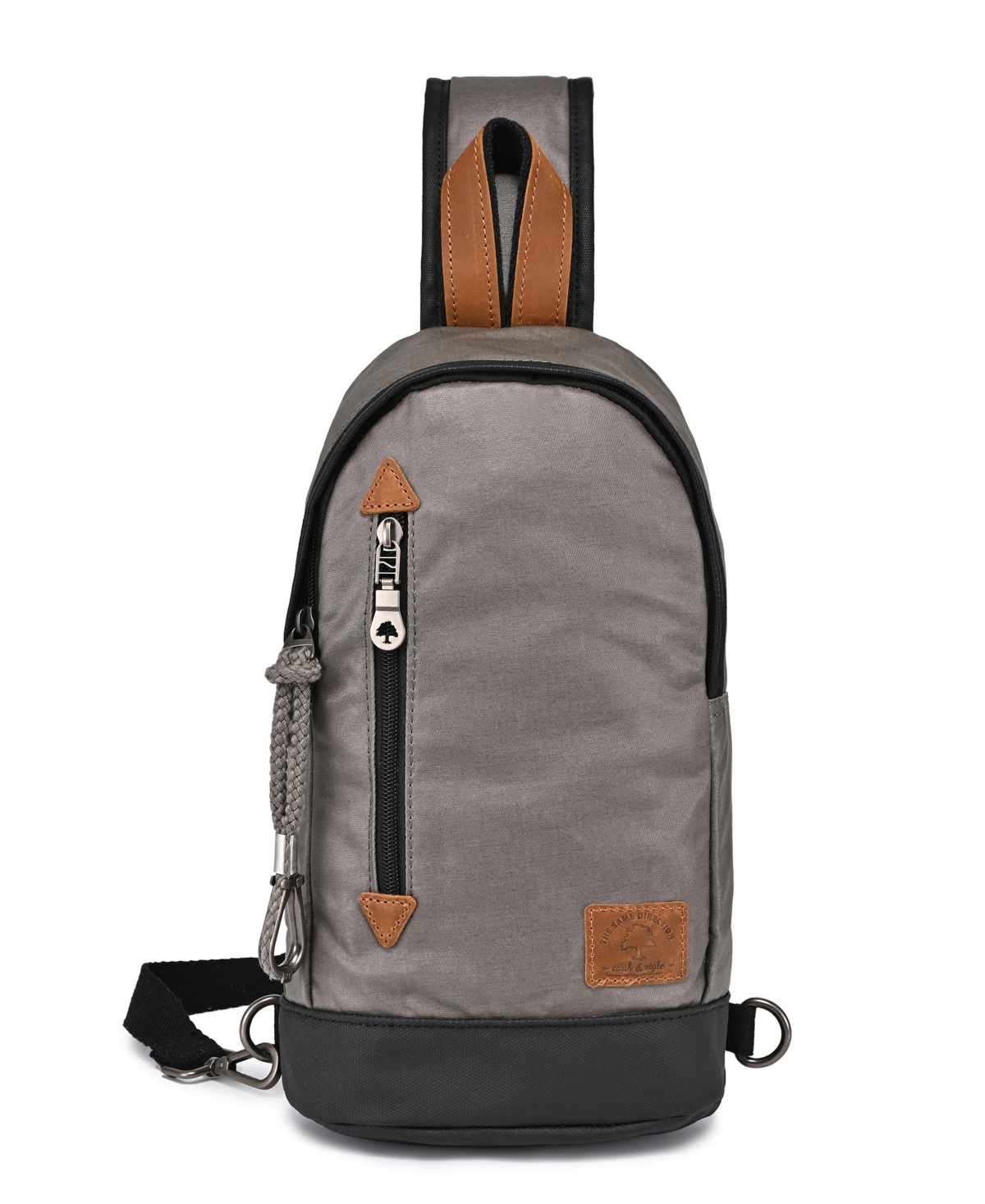 Click here for Tsd Brand Urban Light Coated Canvas Sling Bag - Gr... prices