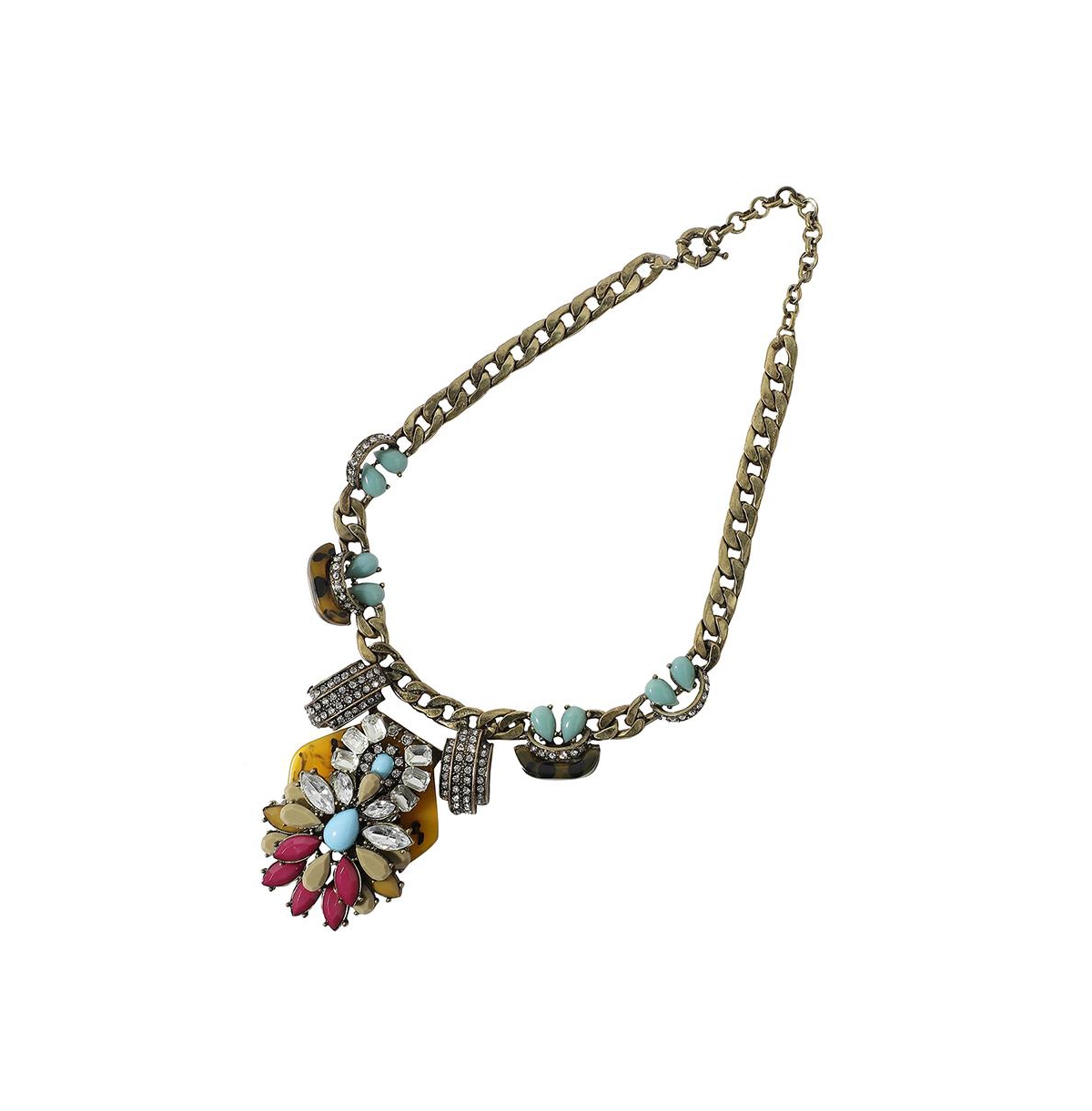 Click here for Party Stone Statement Necklace - Brown prices