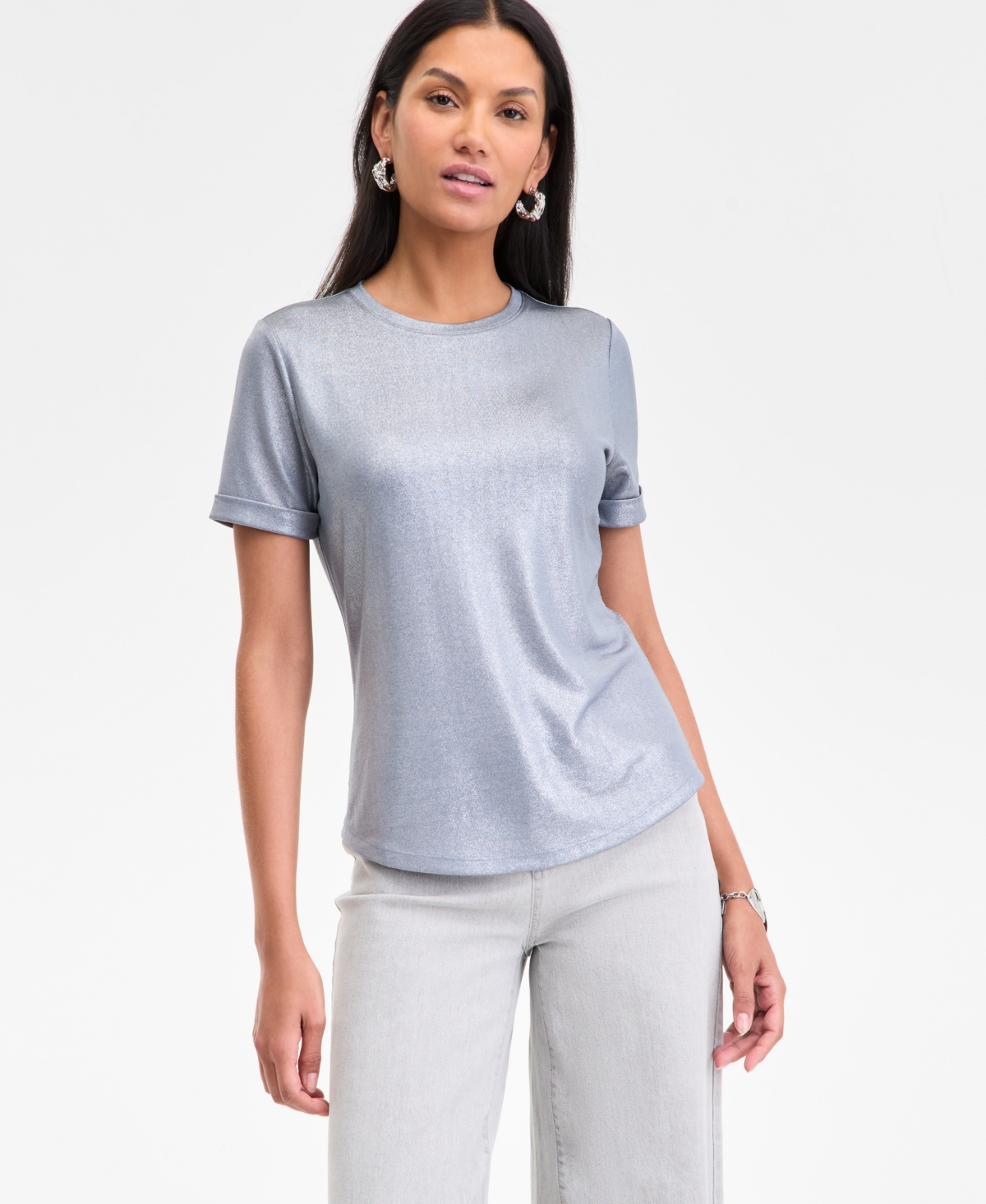 Click here for I.n.c. International Concepts Womens Foil T-Shirt... prices