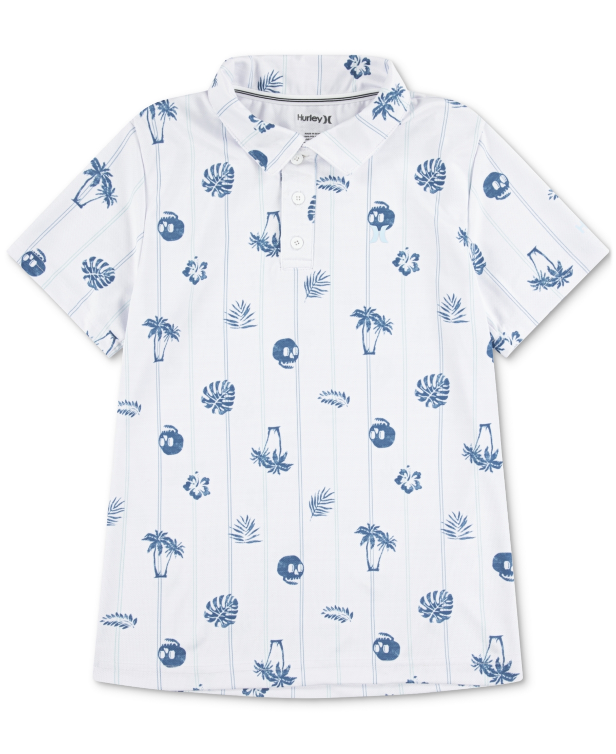Click here for Hurley Big Boys Printed Belmont Polo T-Shirt - Whi... prices