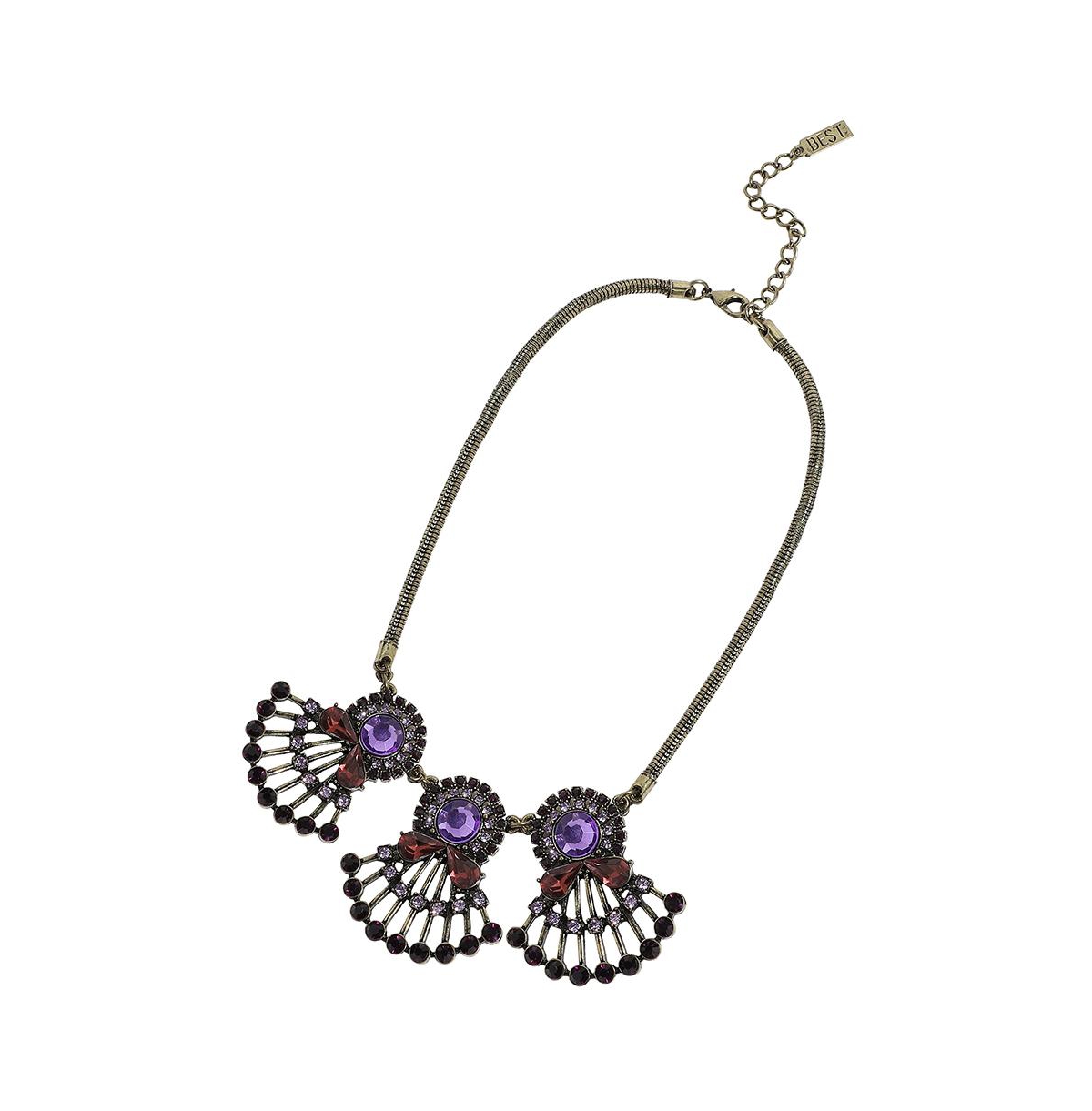 Click here for Party Stone Statement Necklace - Silver prices