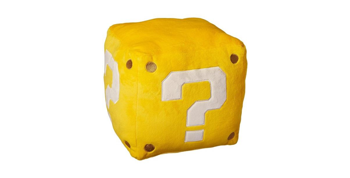 Click here for Little Buddy Super Mario Bros. Coin Box Pillow - Y... prices