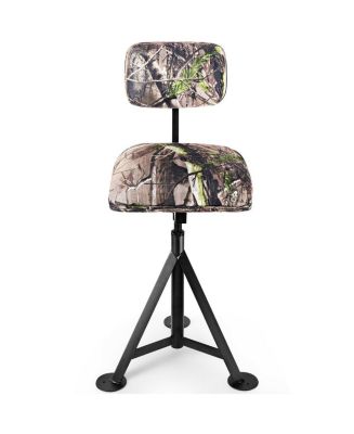 Swivel Hunting Chair Tripod Blind Stool with Detachable Backrest - Macy's