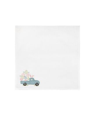 Hippity Hoppity Easter Truck Single Embroidered Cloth Napkin - Macy's