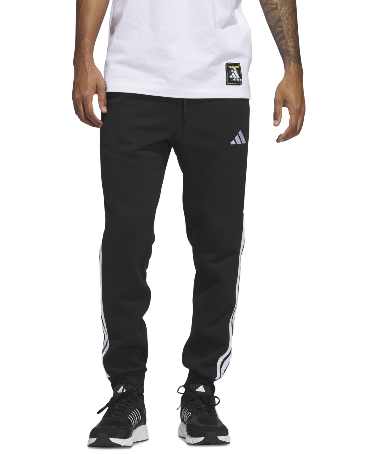 Click here for adidas Mens Essentials Regular-Fit 3-Stripes Fleec... prices