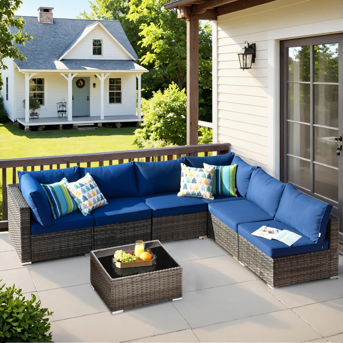 Click here for Xizzi 7-Piece Patio Furniture Outdoor Sofa Sets wi... prices