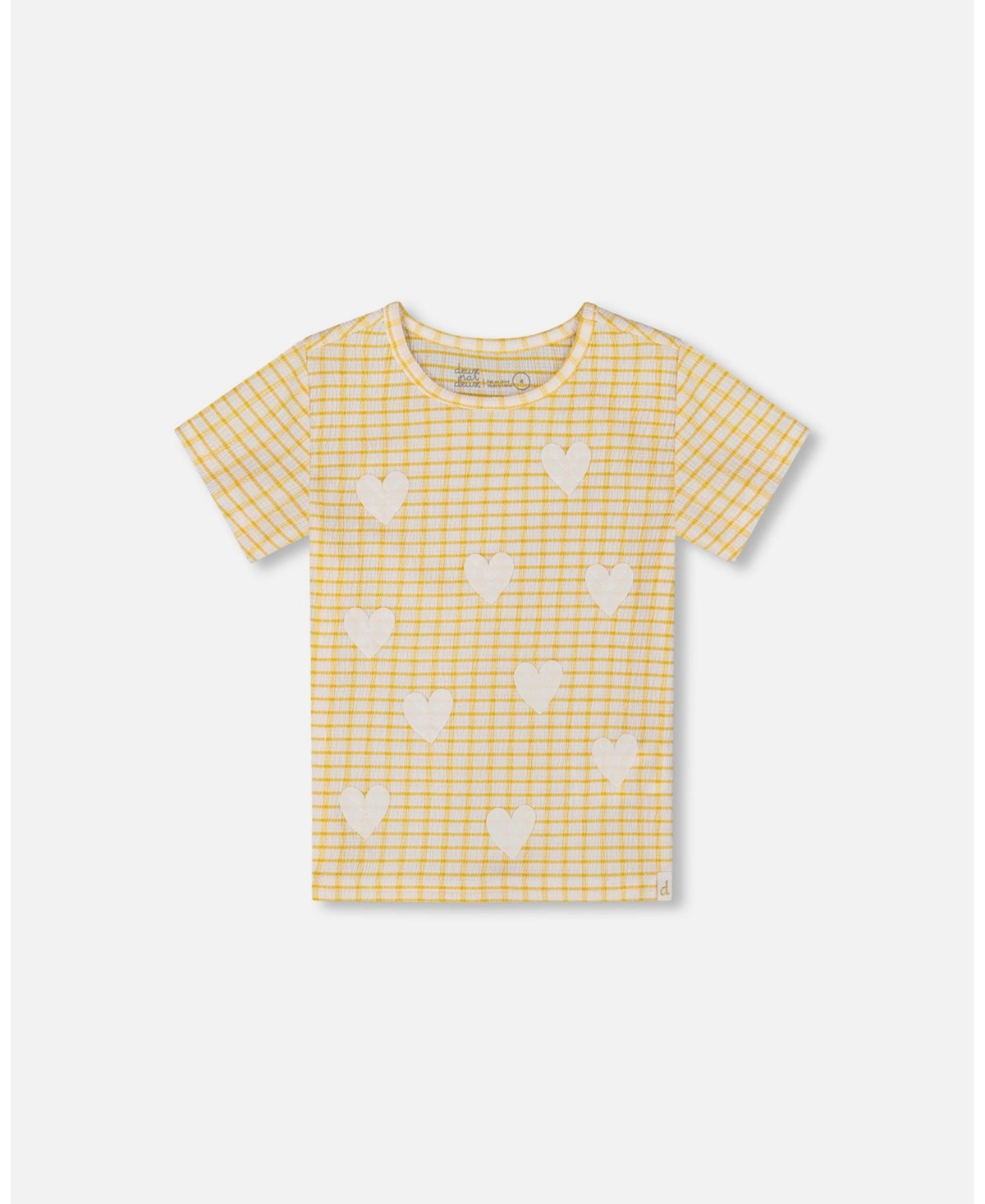 Click here for Deux par Deux Big Girls Crinkle Top With Applique... prices