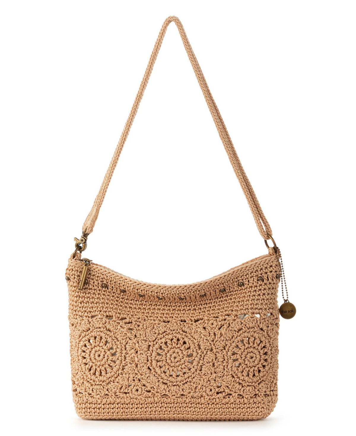 Click here for The Sak Womens Lumi Crochet Crossbody Bag - Bamboo... prices