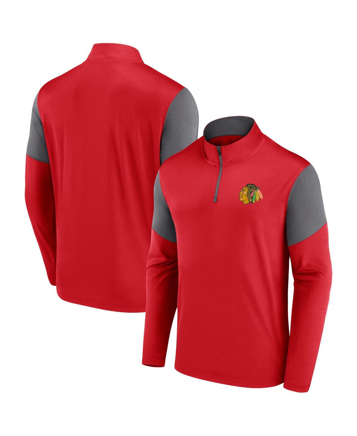 Click here for Fanatics Mens Red Chicago Blackhawks Logo Quarter-... prices