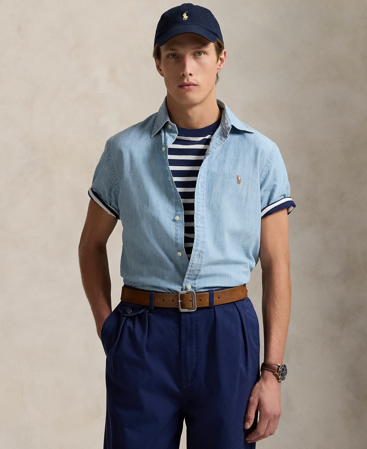 Click here for Polo Ralph Lauren Mens Classic-Fit Chambray Shirt... prices