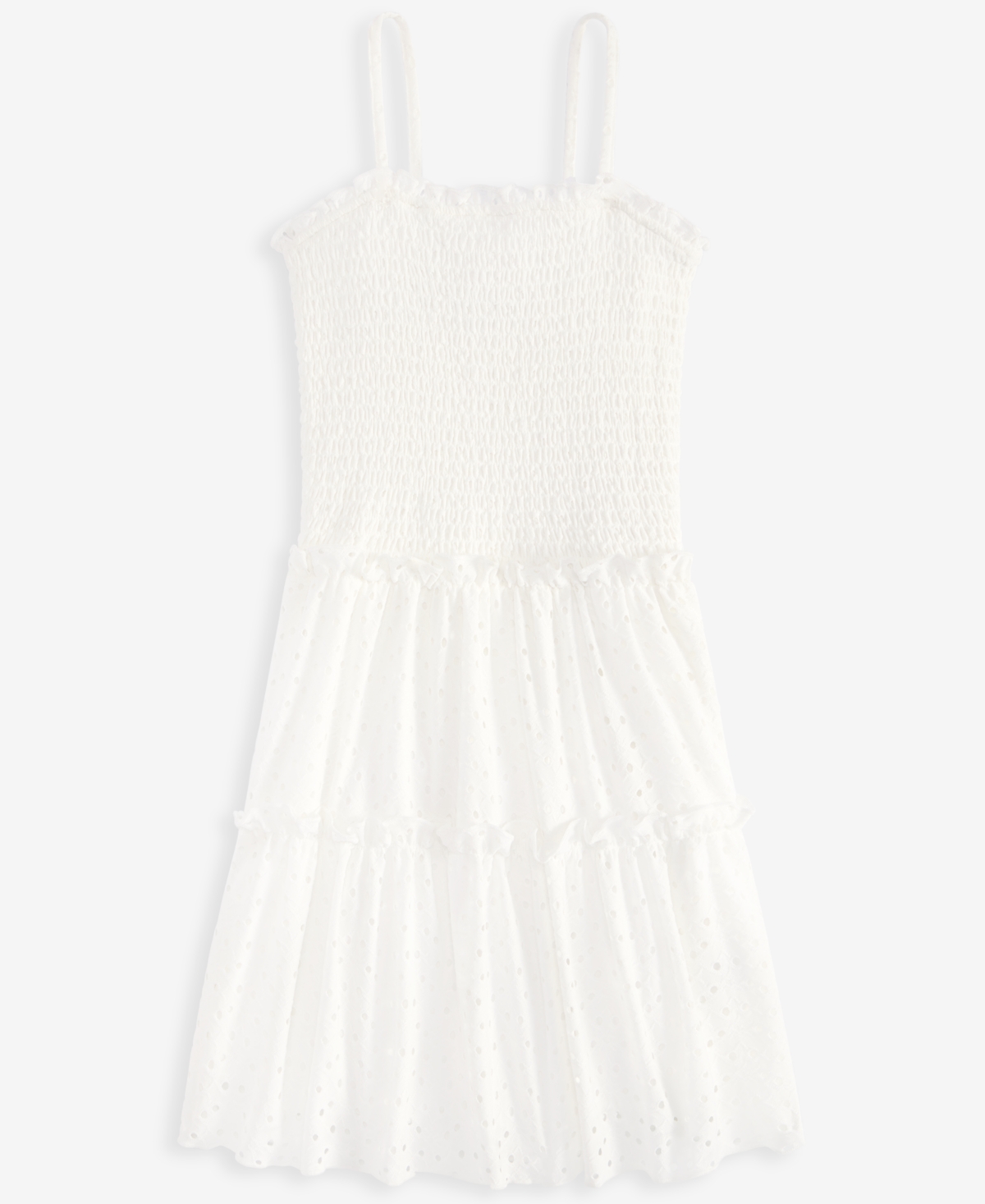 Click here for With Jules Big Girl Eyelet Pull On Smocked Bodice... prices