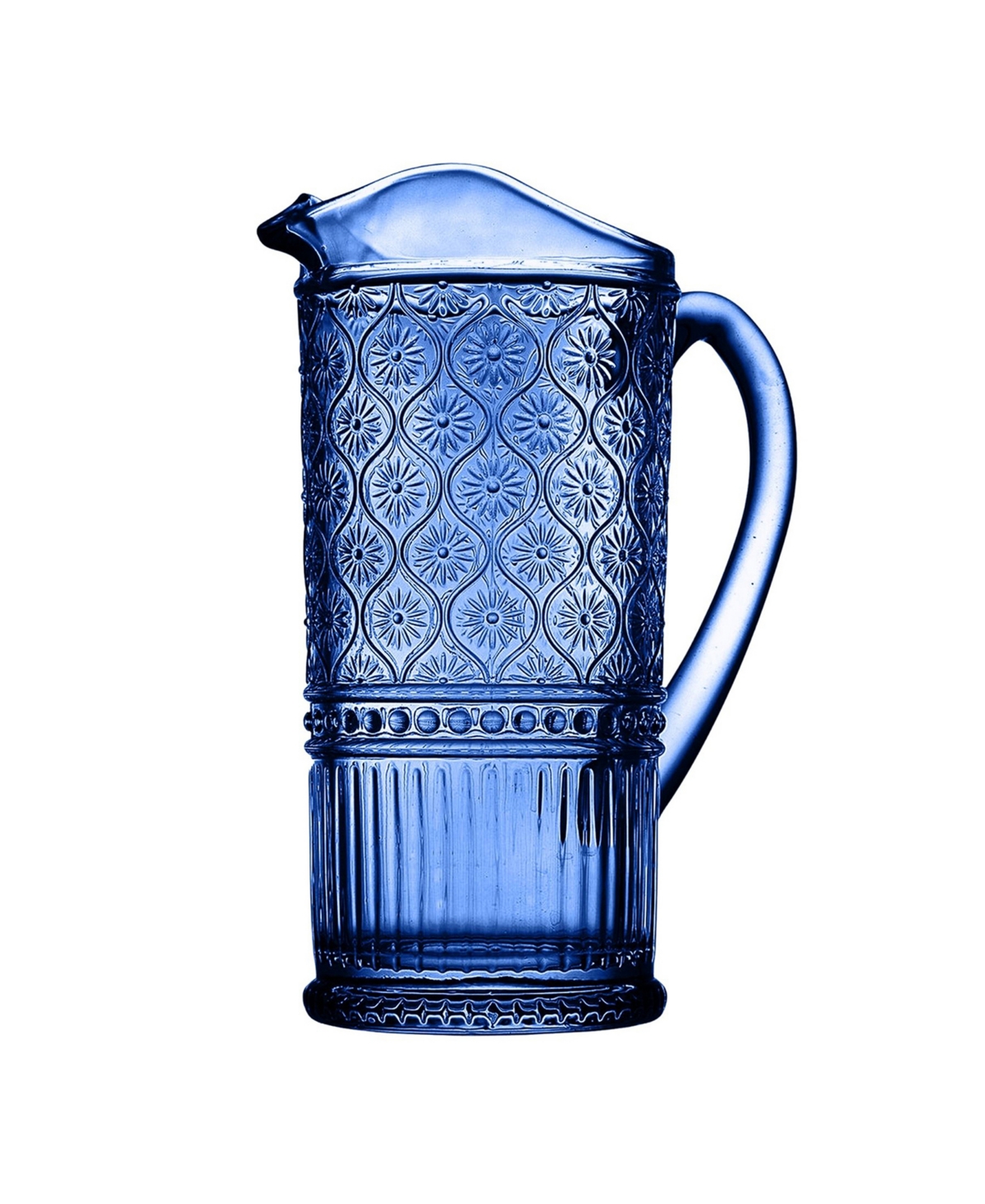 Click here for Godinger Claro Pitcher  33 Oz - Blue prices