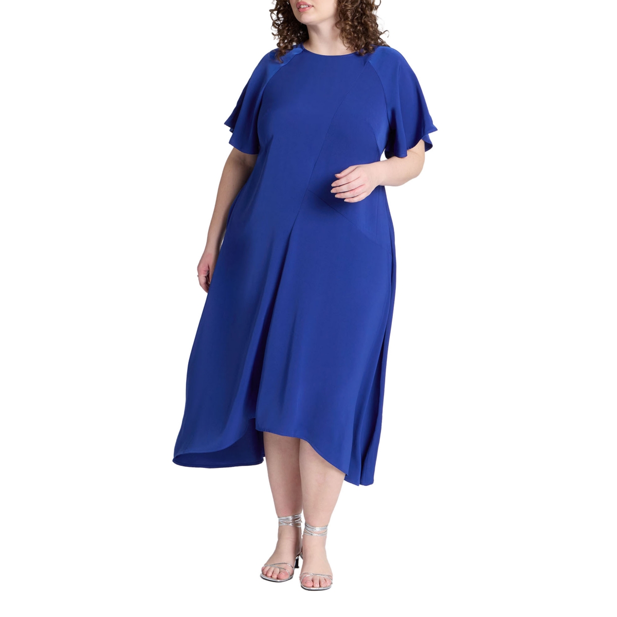 Click here for Eloquii Womens Plus Size Seam Detail Relaxed Midi... prices