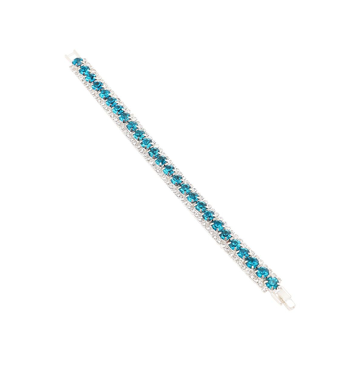 Click here for Stripe Tennis Bracelet - Blue prices