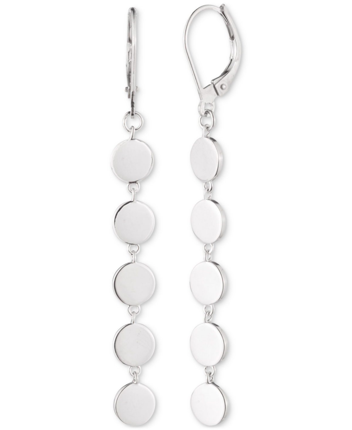 Click here for Lauren Ralph Lauren Sterling Silver Disc Linear Ea... prices