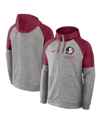 Nike Men's Heather Gray Florida State Seminoles Fitness Raglan ...