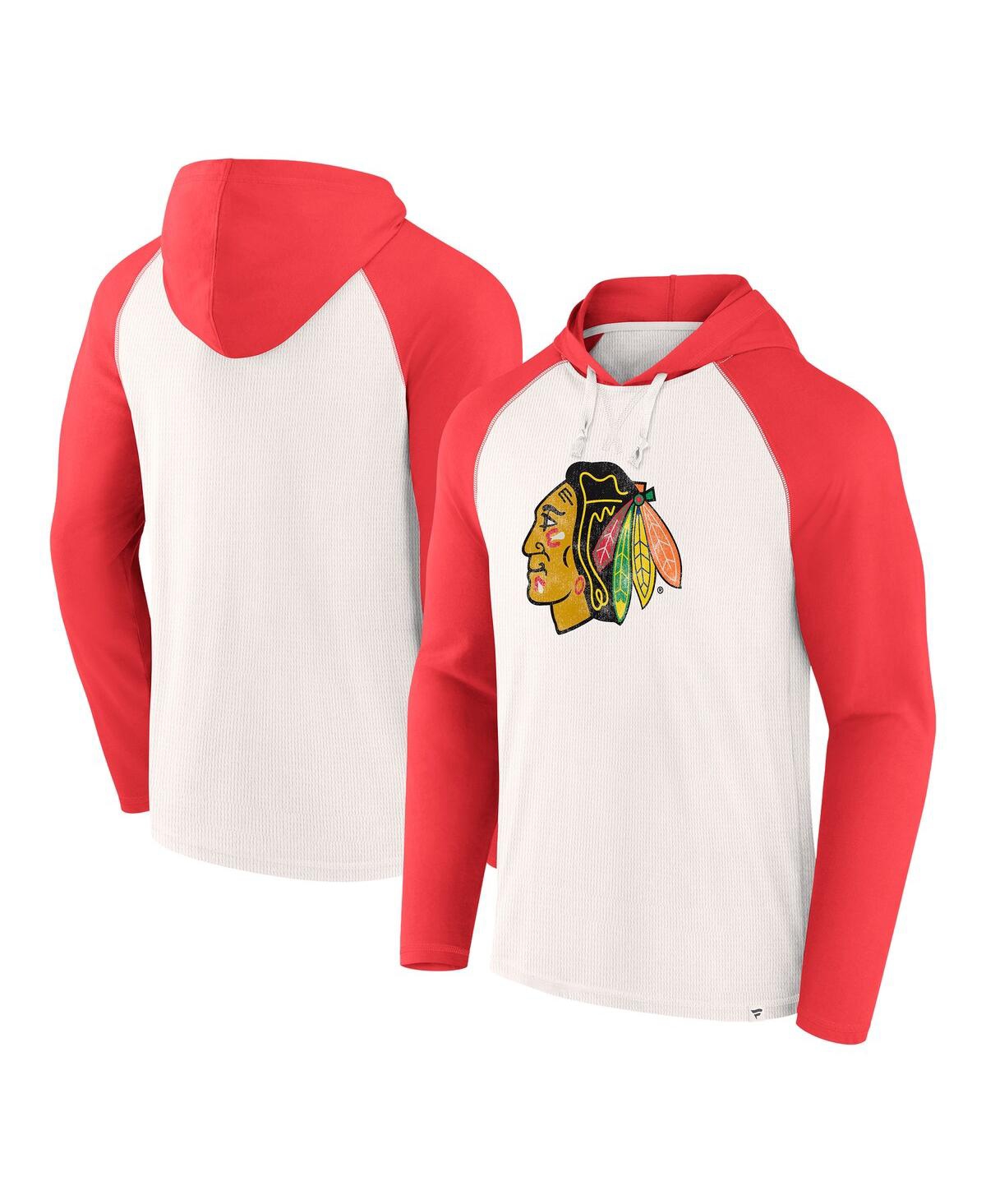 Click here for Fanatics Mens White Chicago Blackhawks Winger Ragl... prices