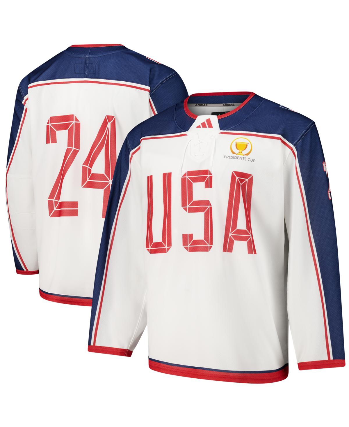 Click here for Adidas Mens White 2024 Presidents Cup Team Usa Hoc... prices