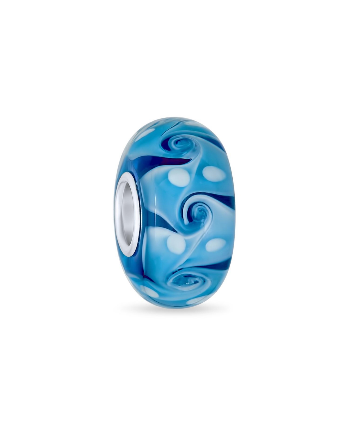 Click here for Bling Jewelry Murano Glass Charm Bead Green Red Bl... prices