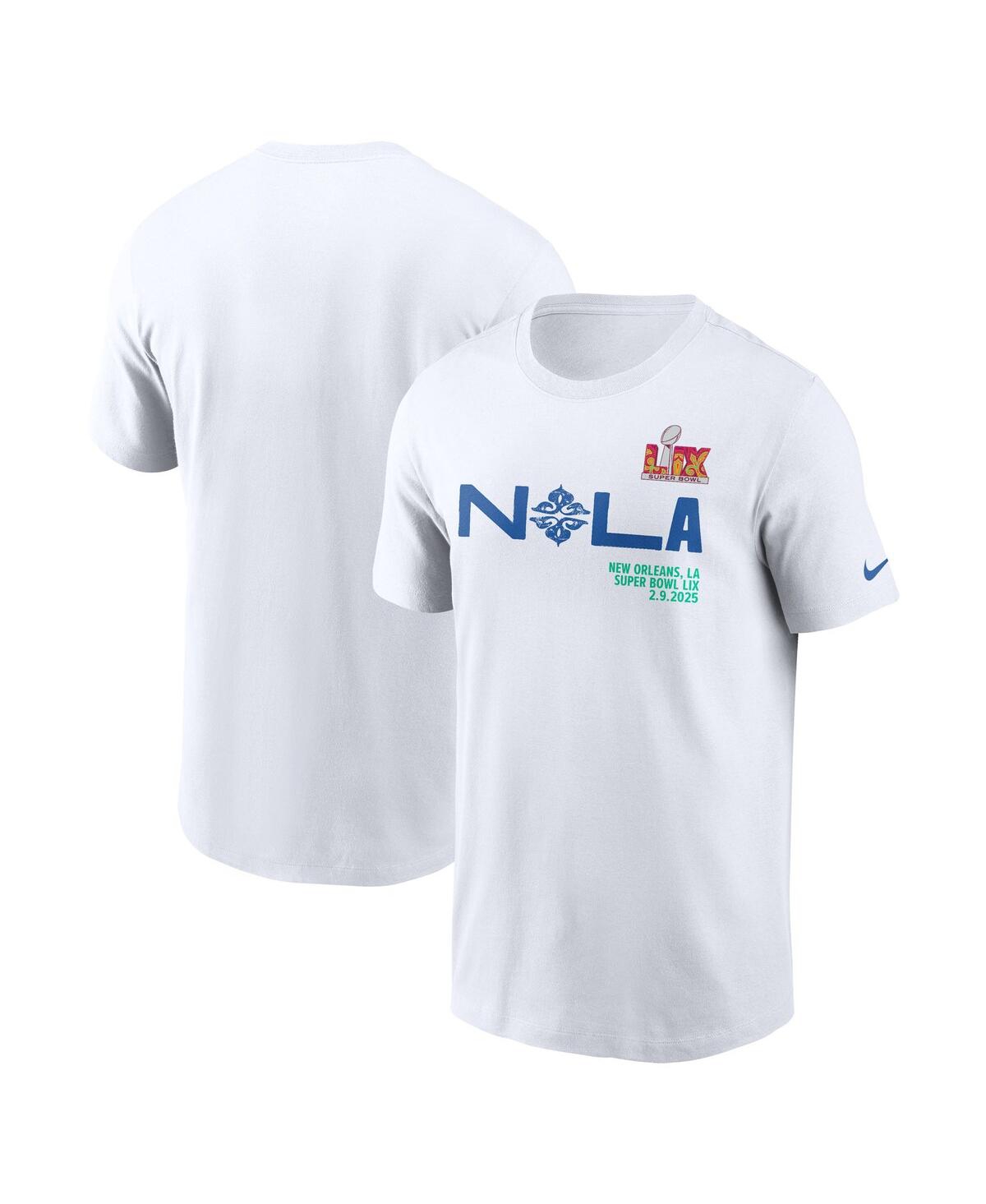 Click here for Nike Mens White Super Bowl Lix T-Shirt - White prices