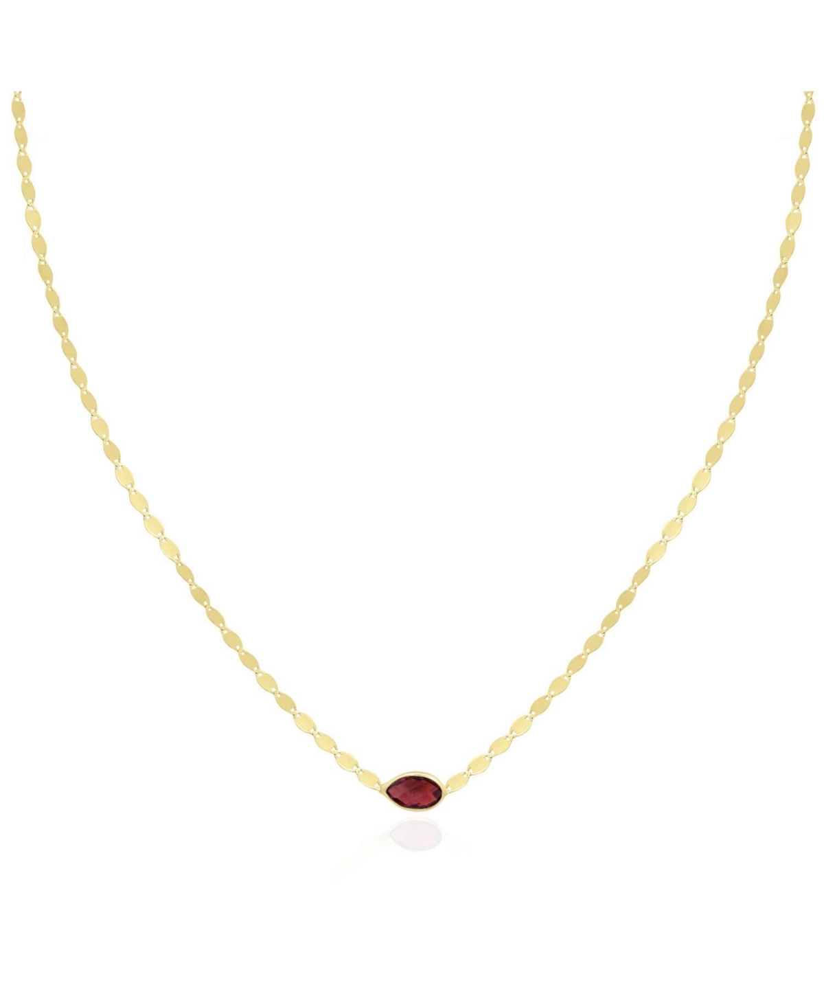 Click here for The Lovery Garnet Disco Necklace 14K Gold - Garnet prices
