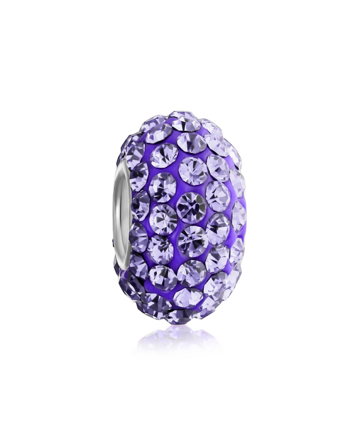 Click here for Bling Jewelry Solid Color Pave Crystal Spacer Bead... prices