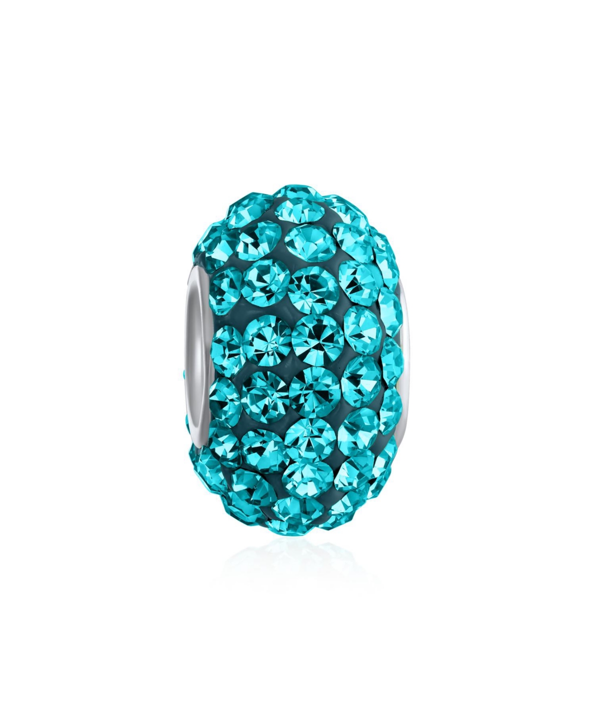 Click here for Bling Jewelry Solid Color Pave Crystal Spacer Bead... prices
