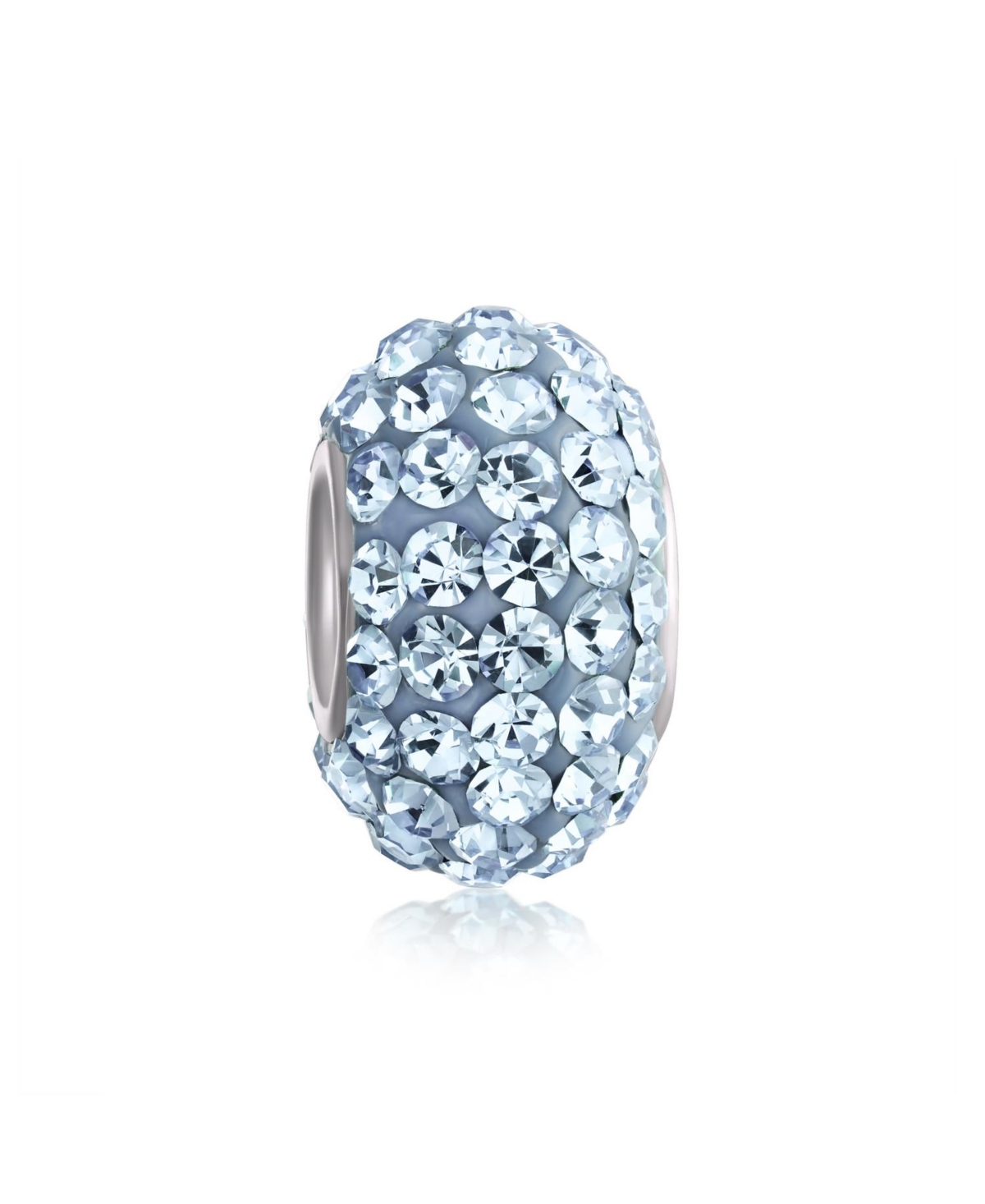 Click here for Bling Jewelry Solid Color Pave Crystal Spacer Bead... prices