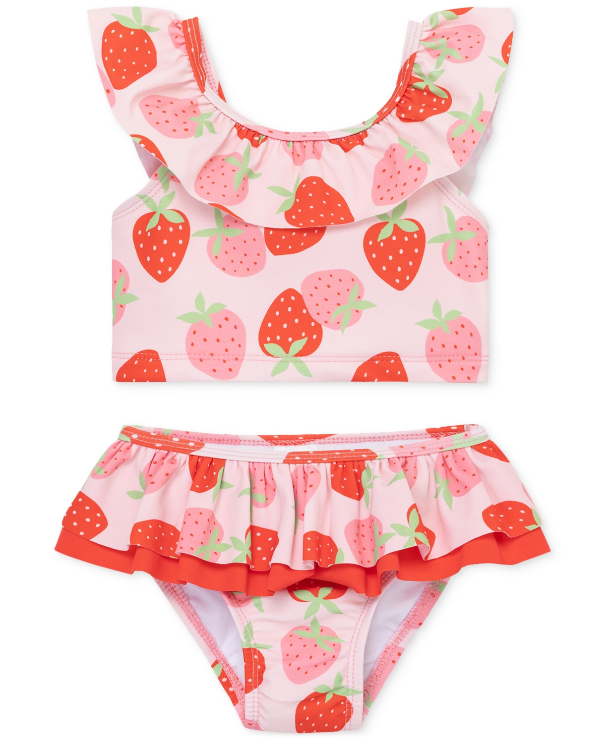 Click here for Little Me Baby Girls Strawberry-Print 2-Piece Swim... prices