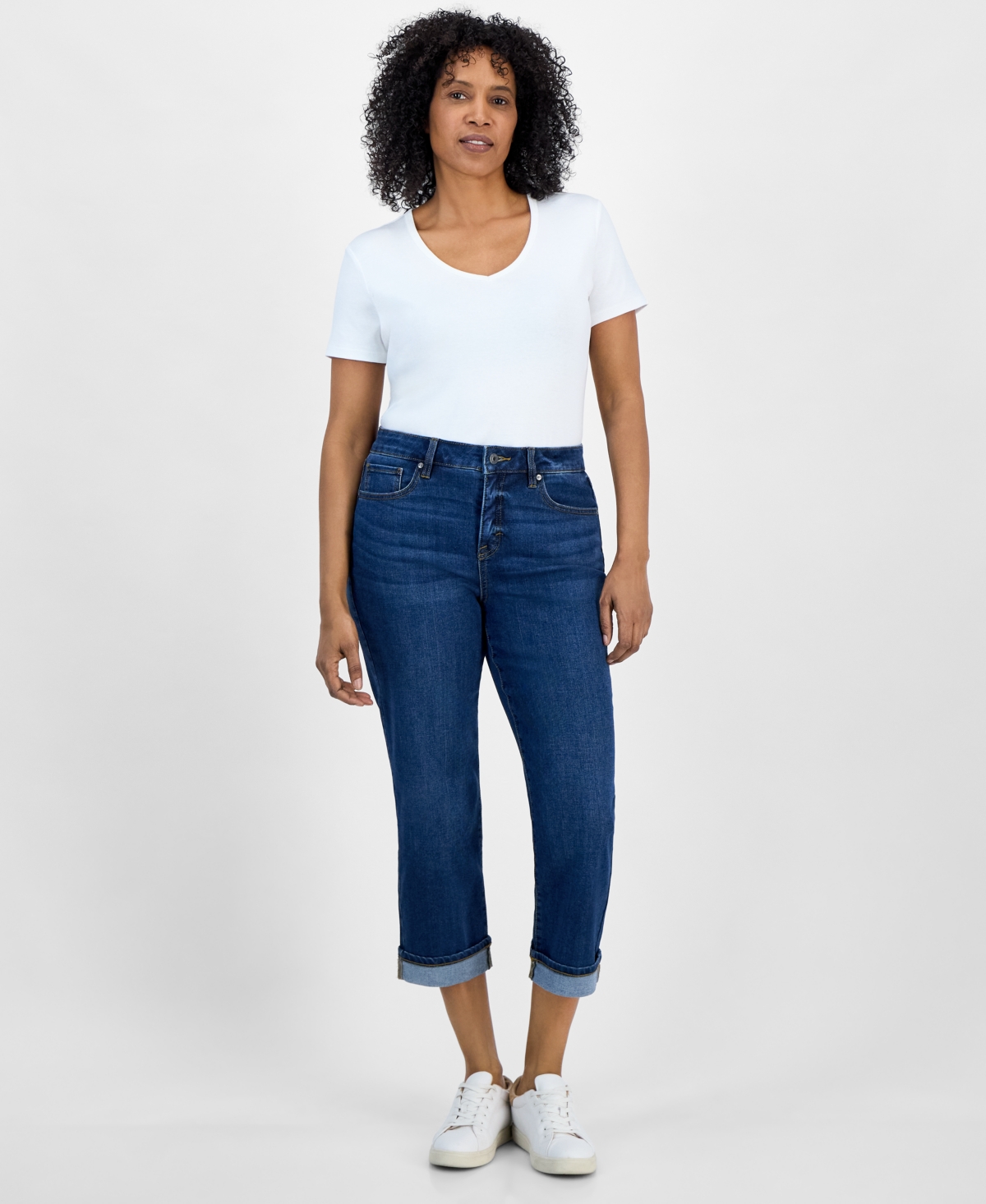 Click here for Style & Co Womens Mid-Rise Curvy Capri Jeans  Excl... prices