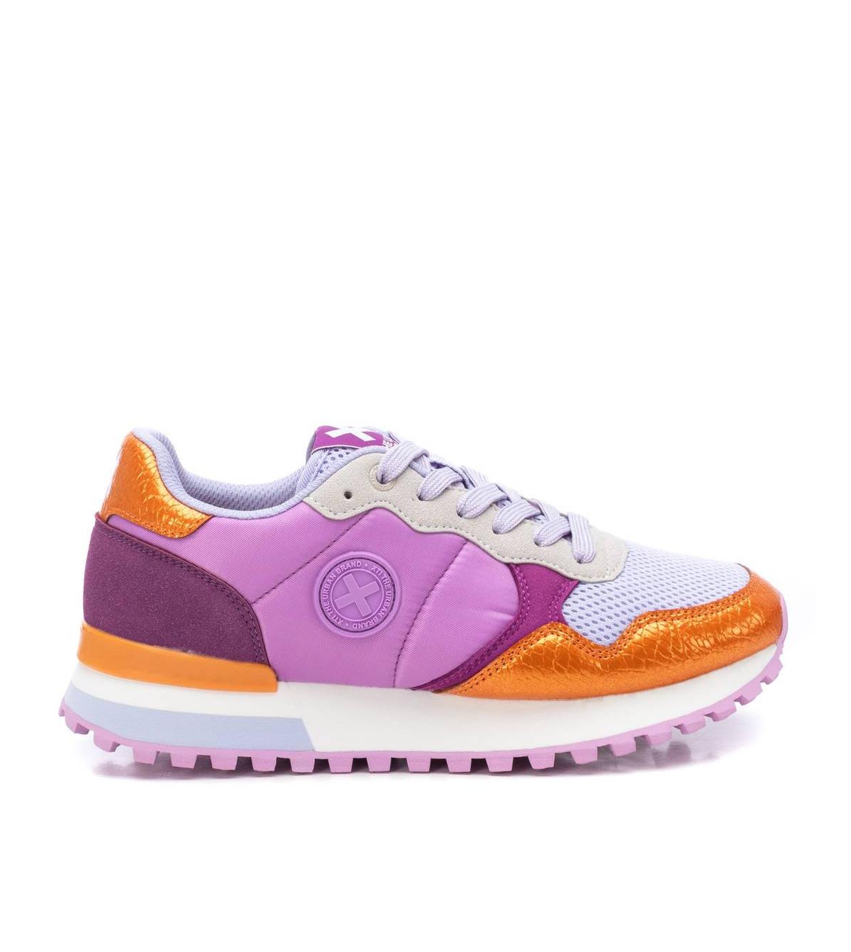Click here for Womens Casual Sneakers By Xti - Orange/violet prices